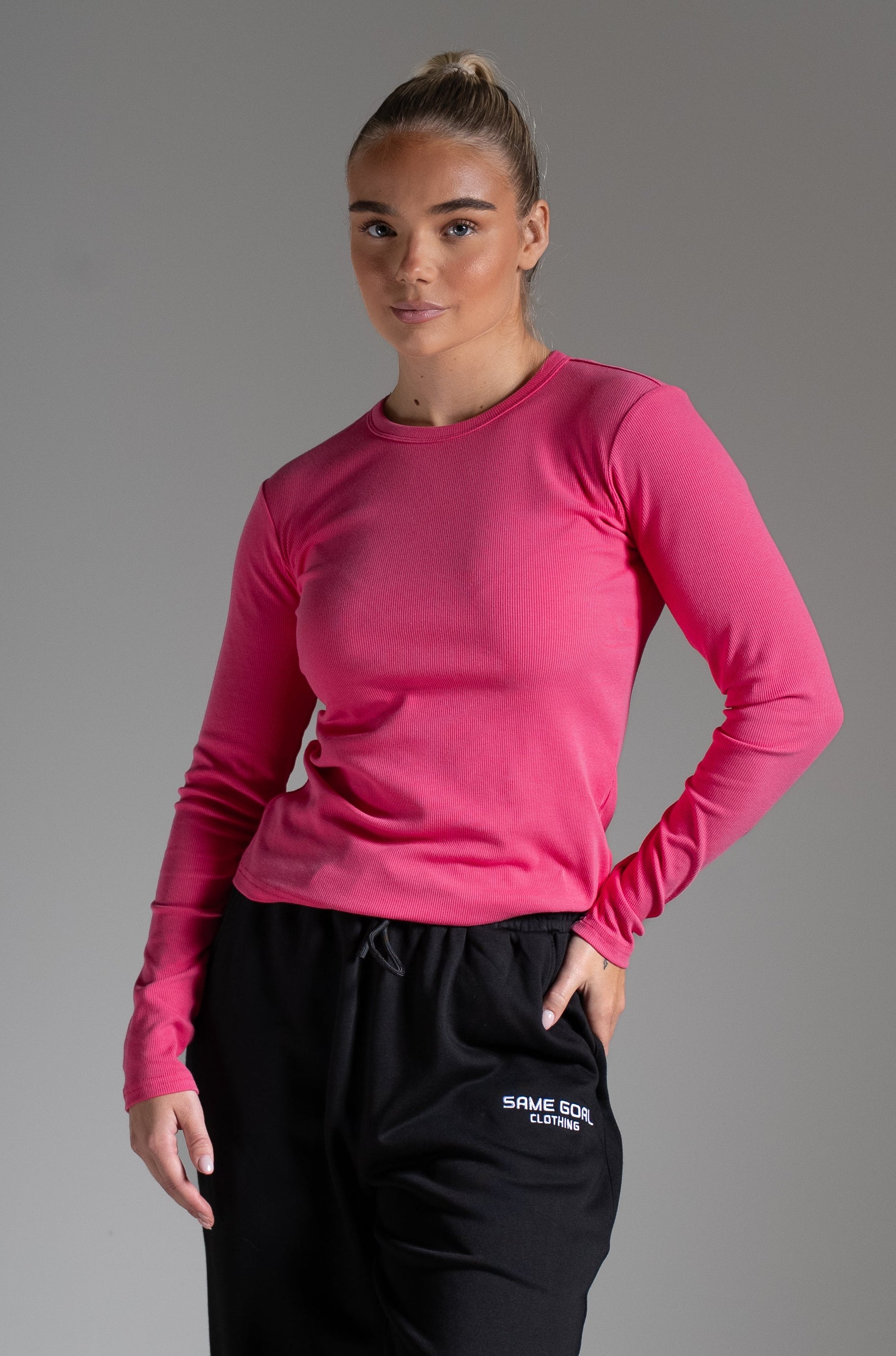 Ribbi paita pinkki – Same Goal Clothing